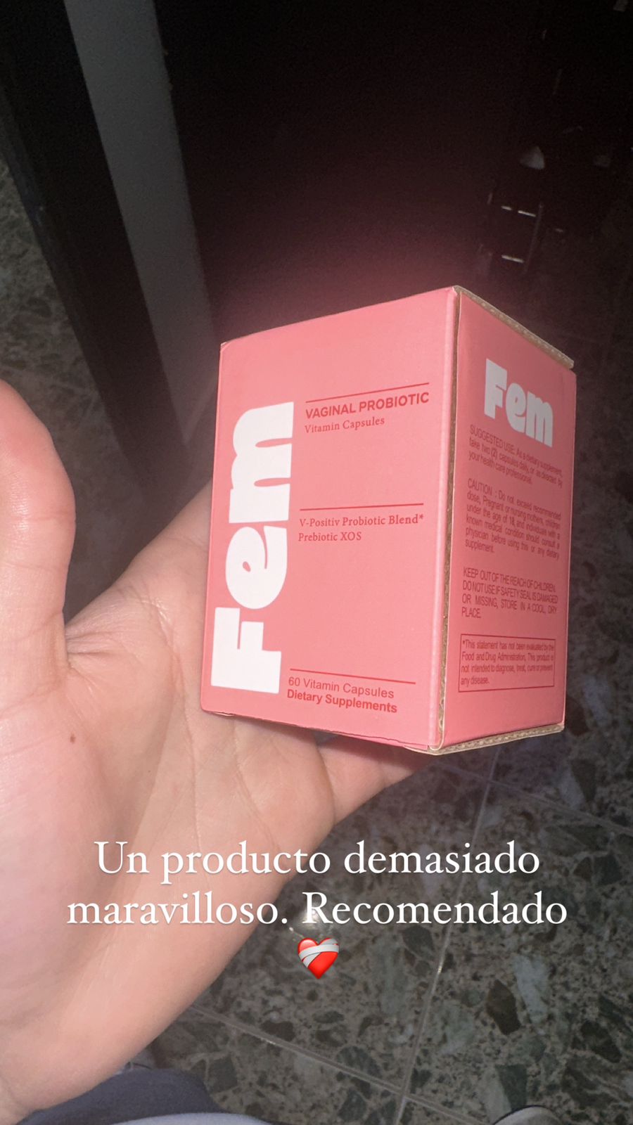 Probiótico vaginal x60 cápsulas consumibles – Fem Probiotics